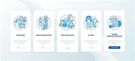 Energetics Dangers Onboarding Mobile App Page Screen With Concepts