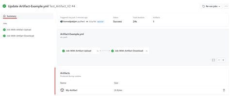 upload artifact actions upload artifact
