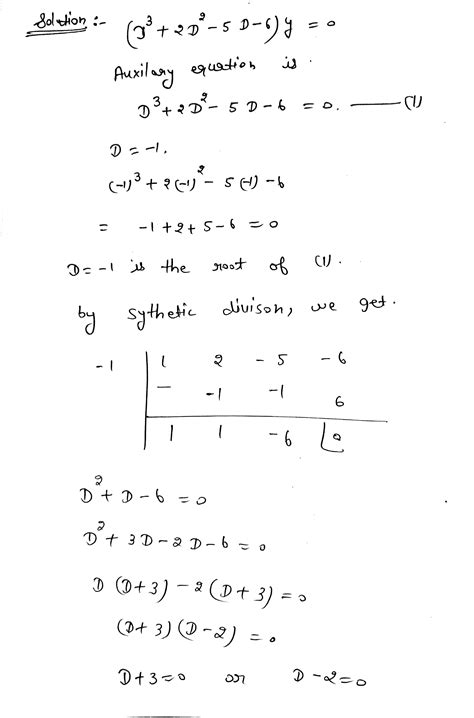 [solved] Please Answer The Given Homogenous Linear Differential Equations Course Hero