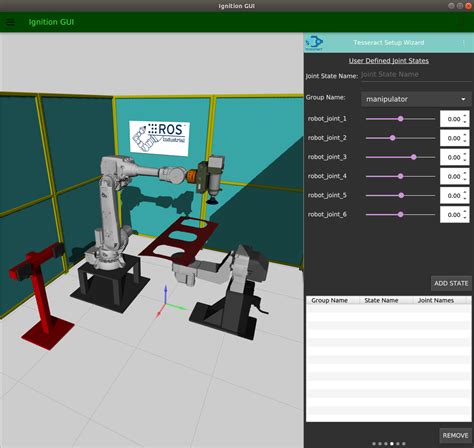 Tesseract Setup Wizard Leveraging Ignition ROS Industrial