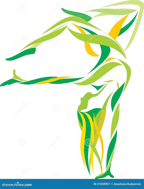 Striptease Girl Silhouette Vector Illustration