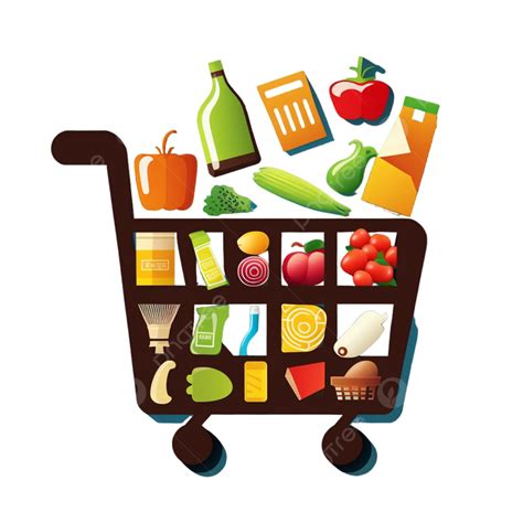 슈퍼마켓 장바구니 벡터 Hd 이미지 카트 카트 클립 아트 쇼핑 카트 Png 일러스트 및 Psd 이미지 무료 다운로드 Pngtree