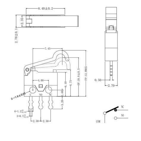 Mini Micro Switch With Lever