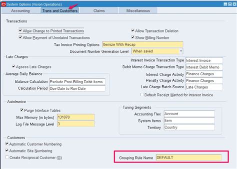 Autoinvoice Grouping Rules Erpschools