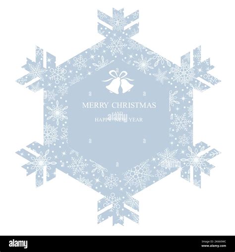 Snowflake Vector Shape Decorative Christmas Label Shape Flower