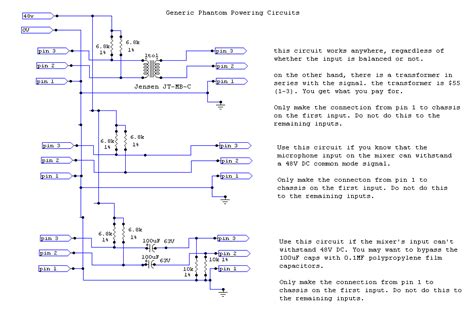 Phantom And T Powering For Condenser Microphones
