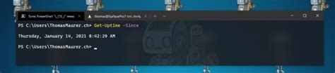 get system uptime with powershell thomas maurer