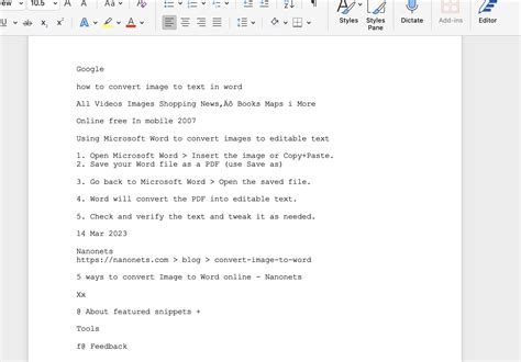 How To Convert Image To Text In Microsoft Word 3 Methods