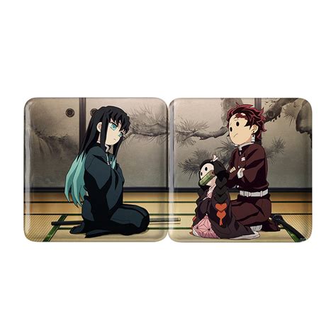 قیمت و خرید مگنت خندالو مدل تانجیرو و نزوکو و تویچیرو Demon Slayer کد A142 مجموعه 2 عددی