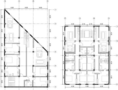 Architectural Layout Of The Irregular Left And The Regular Buildings Download Scientific