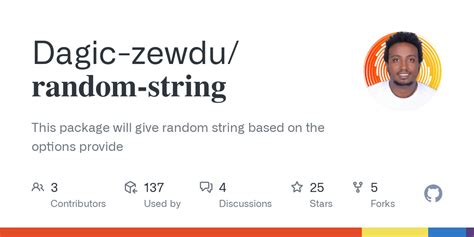 Github Dagic Zewdurandom String This Package Will Give Random