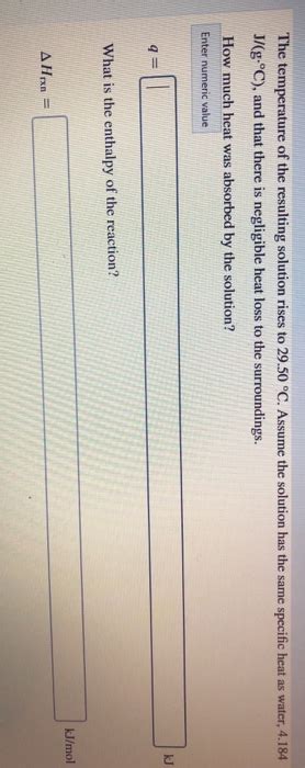 Solved Use The Specific Heat Interactive To Calculate The Chegg Com