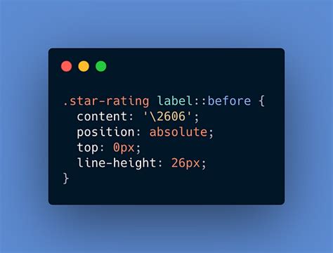 Create A Star Rating Widget With Css In 9 Steps By Nevin Katz Codex