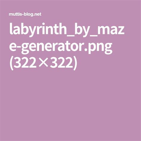 Labyrinth Maze Generator Image