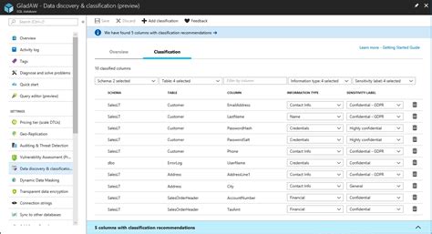 Introducing Sql Information Protection For Azure Sql Database And On Premises Sql Server