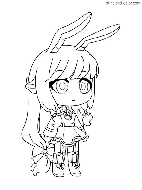 Coloring Gacha Life Kolorowanki Make Gacha Studio Coloring Pages Page
