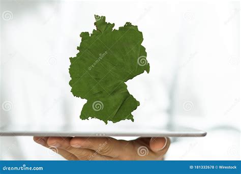 A Abstract Of Germany Map Network Internet And Global Connection Concept Wire Frame 3d Mesh