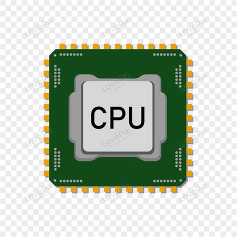 ซีพียูโปรเซสเซอร์ภาพตัดปะแบบแบนๆ Png สำหรับการดาวน์โหลดฟรี Lovepik