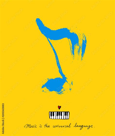 음악회 포스터 손으로 그린 음악 일러스트 Stock Vector Adobe Stock