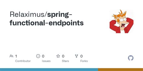 github relaximus spring functional endpoints