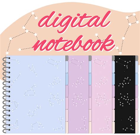 6 Subject Digital Notebook With Hyperlinked Tabs Etsy