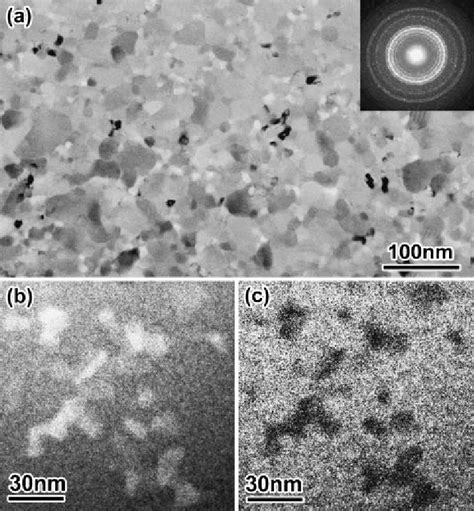 Bright Field Tem Micrographs Corresponding Selected Area Diffraction Download Scientific