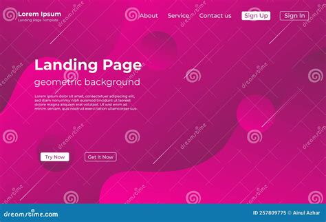 Minimal Geometric Purple Pink Abstract Background Dynamic Shape Composition Landing Page