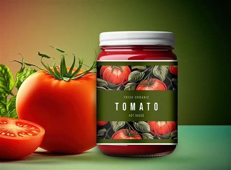Tomato Sauce Jar Label Design Behance