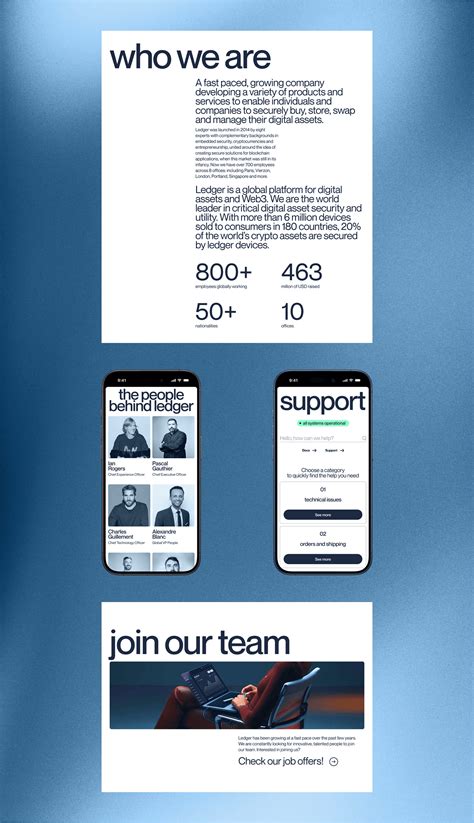 Ledger Corporate Site Redesign Ui Ux Design Behance