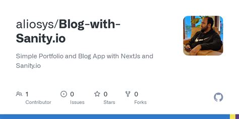Github Aliosys Blog With Simple Portfolio And Blog App With Nextjs And