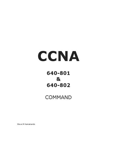 Ccna Command Pdf Routing Router Computing
