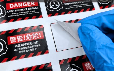 SCP Label Stickers SCP Foundation Shop