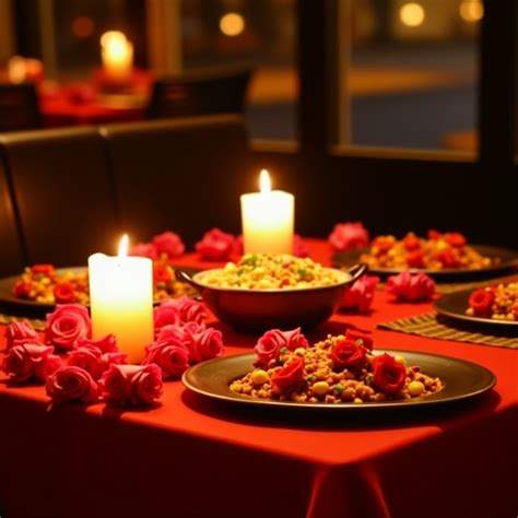 Romantic Indian Dinner Setup Stable Diffusion Online