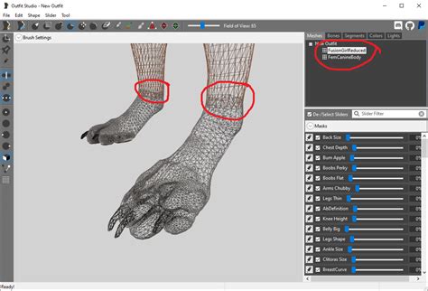 SOLVED Is It Possible In BodySlide To Connect Different Parts Of The