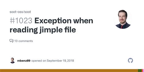 Exception When Reading Jimple File · Issue 1023 · Soot Osssoot · Github