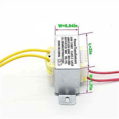 12v 10w Ac Ac Power Transformer Input 120v 60hz Single Phase Transformer Appl Ebay