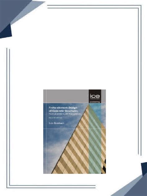 Instant Download Finite Element Design Of Concrete Structures 2nd Ed