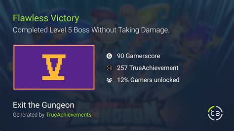 Flawless Victory Achievement In Exit The Gungeon
