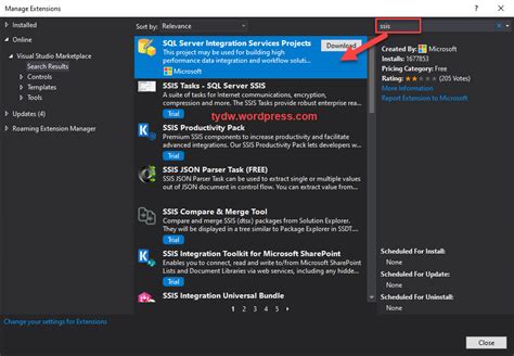 Instalacion De Sql Server Integration Services Projects En Visual