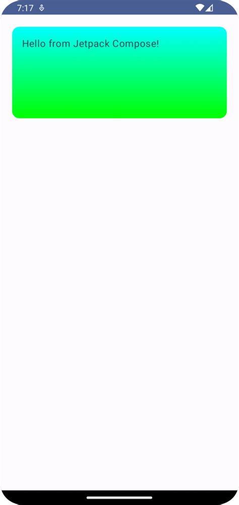 How To Set Gradient Background For Card In Android Jetpack Compose