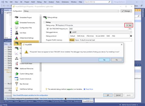 Turning Raspberry Pi Pico Into An Swd Debug Probe With Picprobe Visualgdb Tutorials
