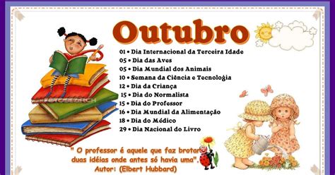 Ateliê Do Educador Datas Comemorativas Outubro