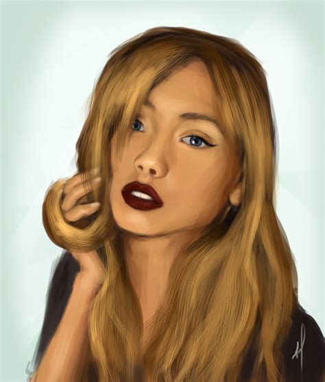 Портрет девушки в Adobe Photoshop Пикабу