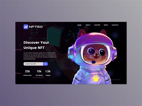 Nft Landing Page Template Behance