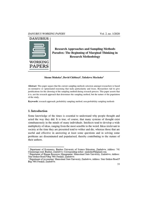 Research Approaches And Sampling Methods Pdf Science And Mathematics