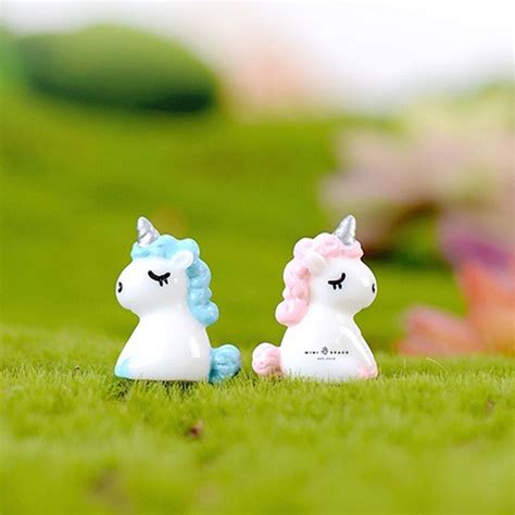 ตุ๊กตายูนิคอร์นจิ๋ว 4 สี ตุ๊กตาจิ๋วตกแต่งสวน แต่งกระถาง เลือกแบบ Mini Space Thaipick