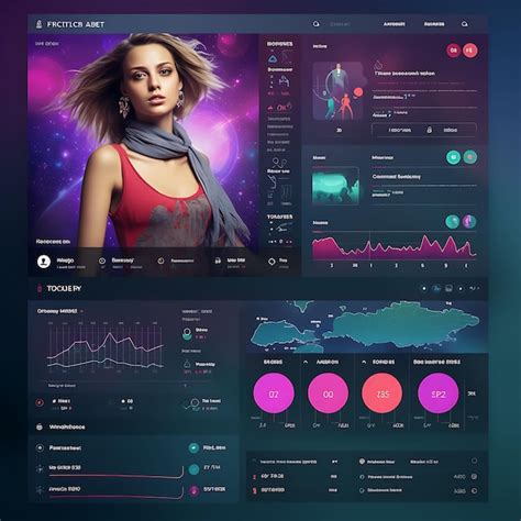 Premium Ai Image Web Dashboard Entertainment Content Management Dashboard Tile Based Layout