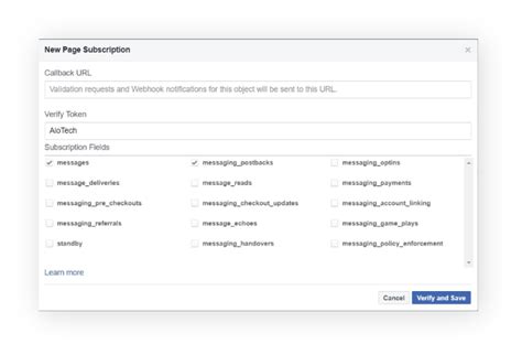 facebook messenger integration