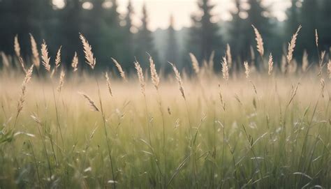 Golden Sunset Over Wild Forest Grass In Summer Premium Ai Generated Image