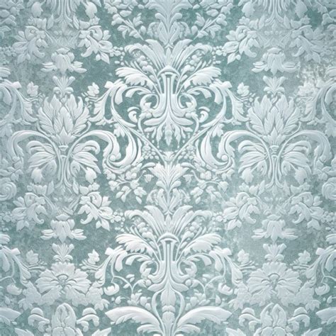 Elegant Vintage Floral Wallpaper Design Stock Illustration